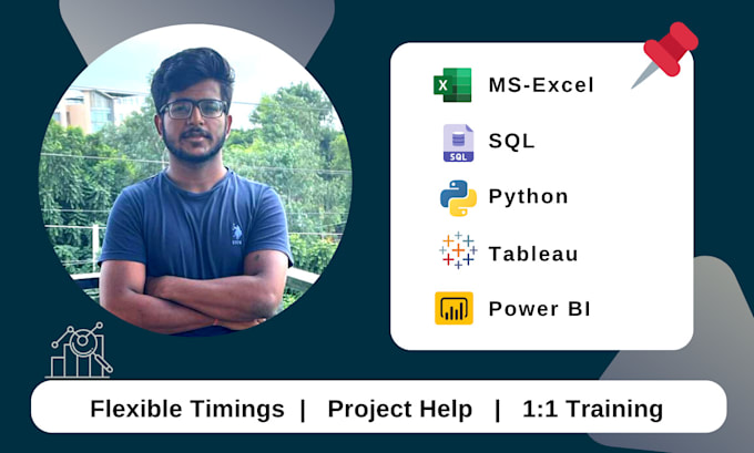 Teach you data analytics tools like tableau, sql, r, ms excel, powerbi ...