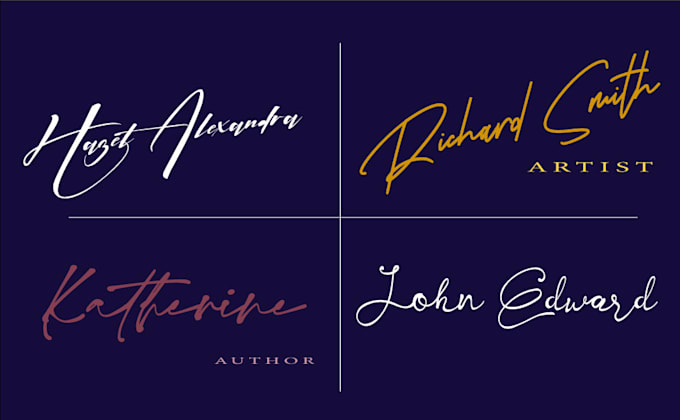 Design luxury fashion botique brand signature logo by Armizo | Fiverr