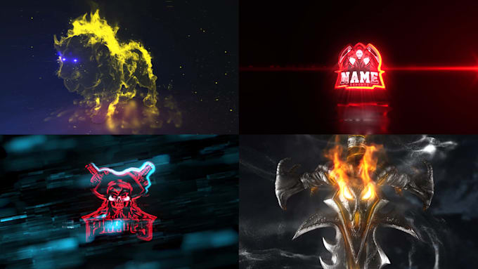Make a stunning gaming logo animation intro video professionally by ...