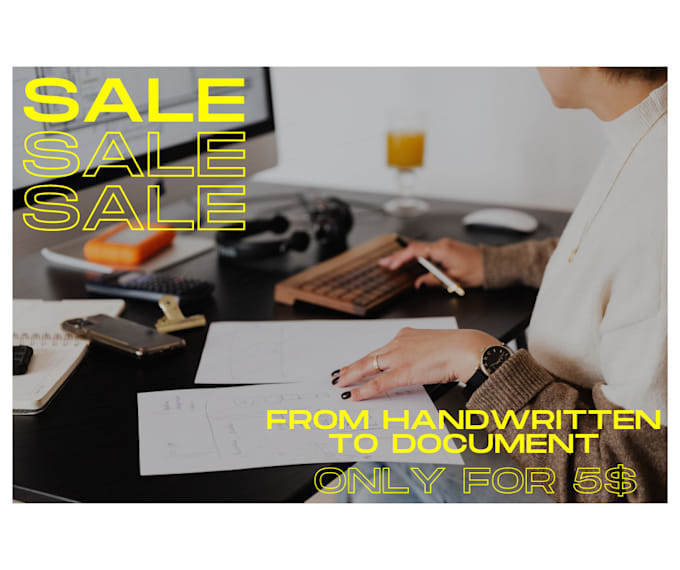 Transcribe your handwritten notes and documents by Martaberegulyak | Fiverr