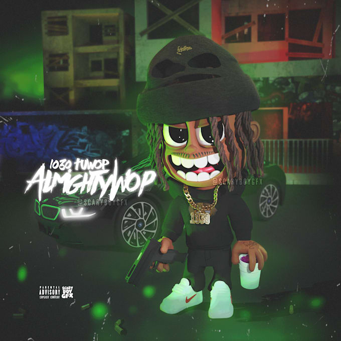 Make dope cover artwork with 3d character by Scaryboygfx | Fiverr