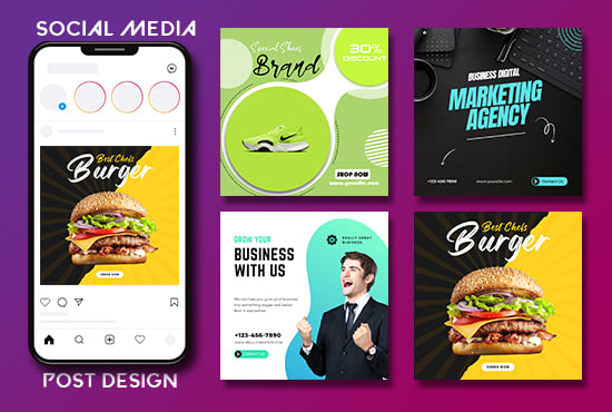 Create attractive social media posts design by Med_si | Fiverr
