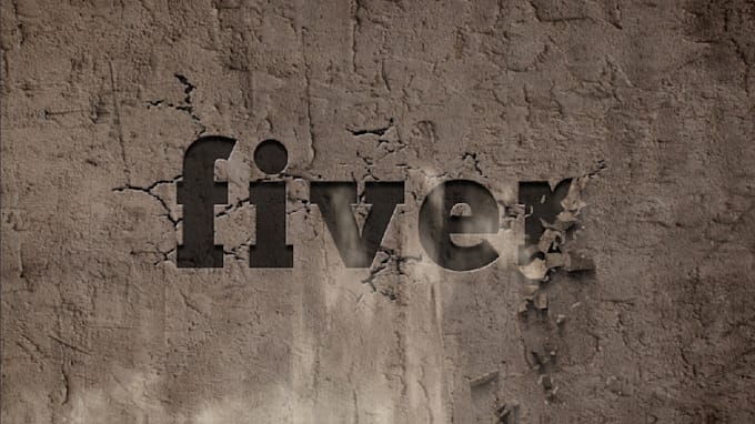 Create crumbling rock revealing your text or logo by Digthat32 | Fiverr