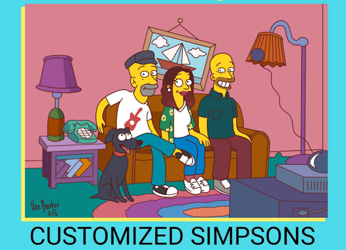 Draw you on simpsons style by Uvebarker | Fiverr