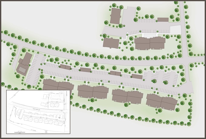 Clean up old architectural plans to render your site plan easy to ...