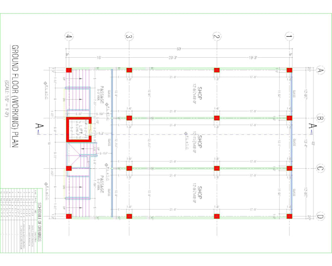 Create an architectural working drawing and civil drawings in autocad ...