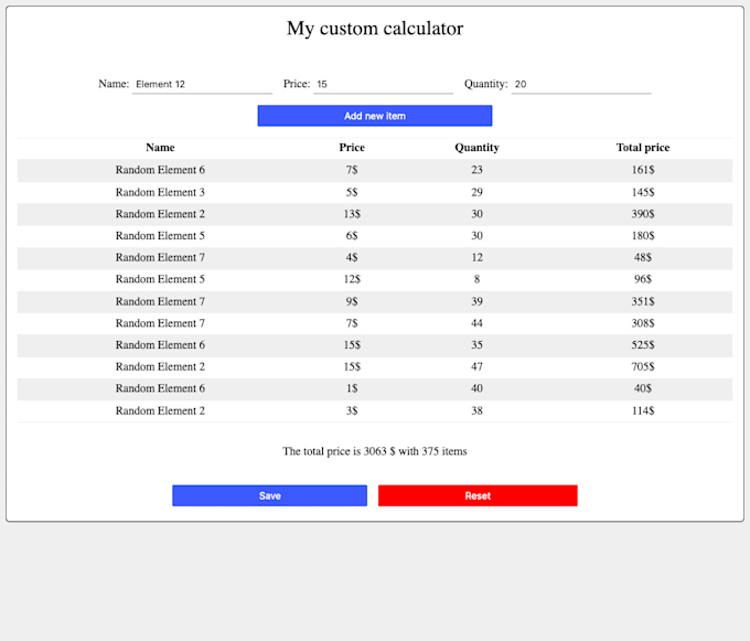 Create your fully functional website calculator by Davidmanzano98 | Fiverr