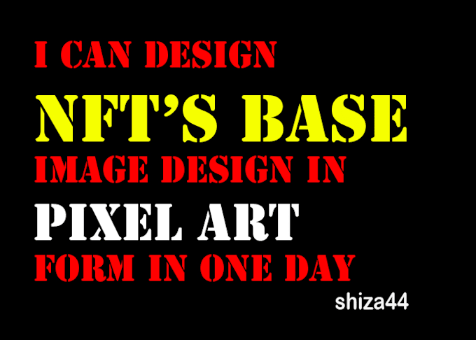 Do nft base image design in pixel art form by Shiza44 | Fiverr