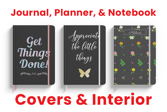 Design amazon kdp journal cover and interior pages by Khan_zoya | Fiverr