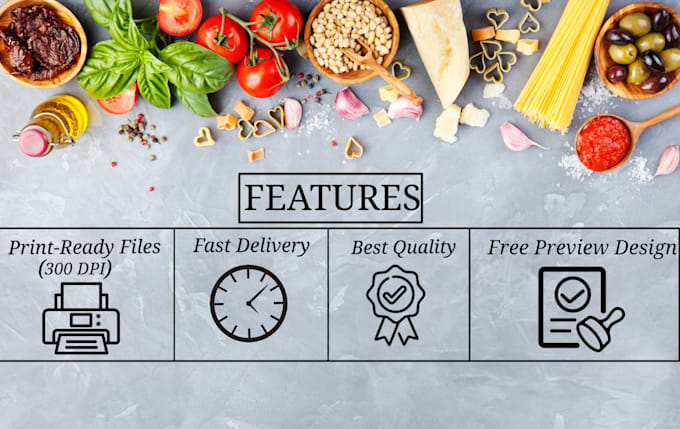 Create a visually appealing restaurant menu by Designcore2 | Fiverr