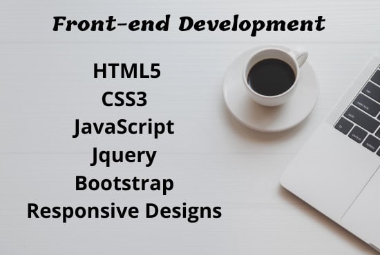 Develop responsive sites in html, css, javascript bootstrap by ...