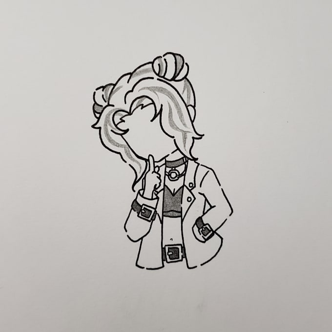 Draw simple line art characters by Drawalice | Fiverr