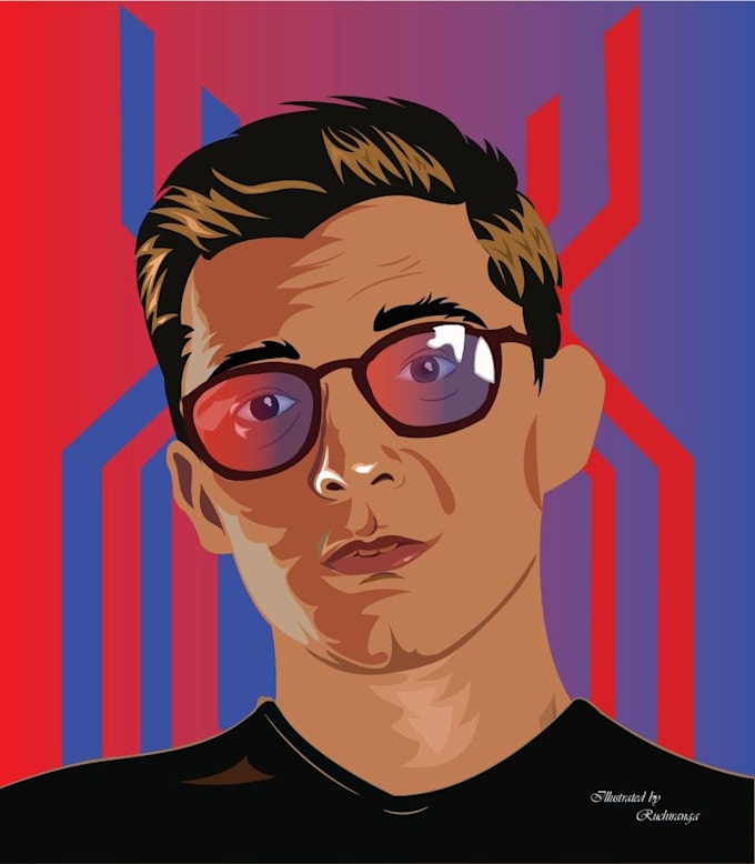 Make a brilliant attractive vector portrait by Nova1000 | Fiverr