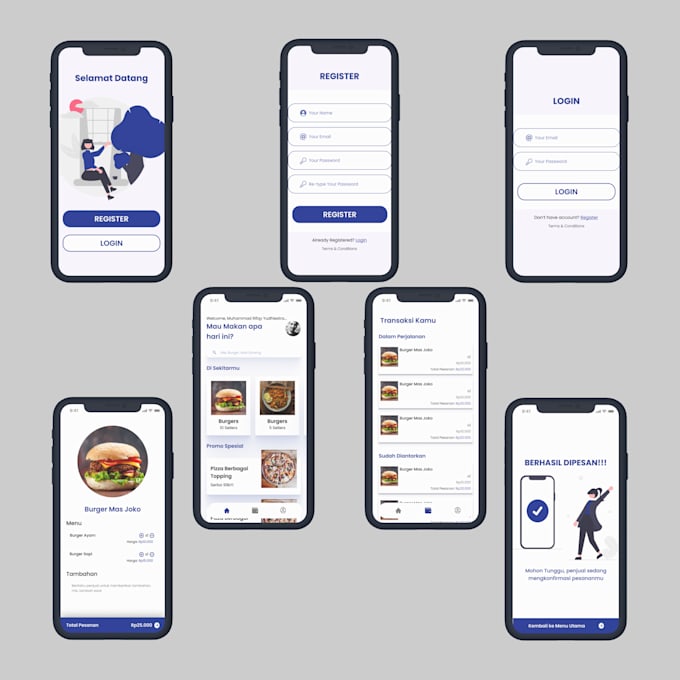 Slicing flutter ui design into mobile app by Rifqy232 | Fiverr