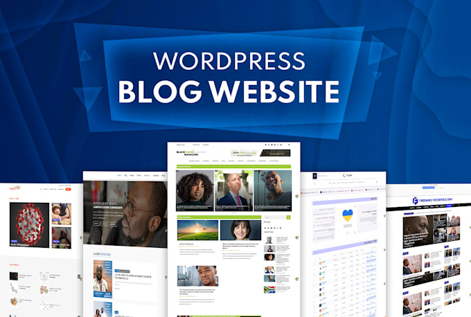 Create wordpress blog website design with seo optimization by ...