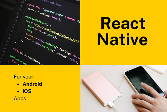 Develop your mobile application using react native by Faixanahm1 | Fiverr