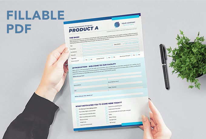 Design an interactive and fillable pdf form by Doxa_media | Fiverr