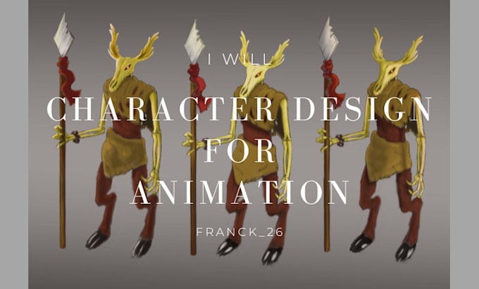 Design your character for video game or animation by Franck_26 | Fiverr
