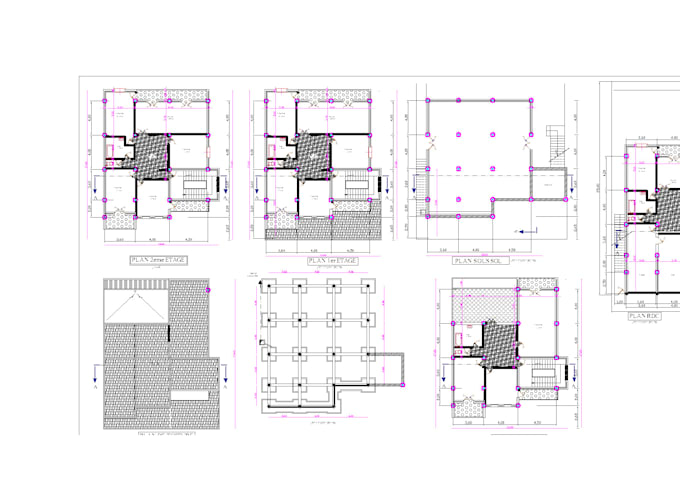 Draw architectural house plan using cad by Fatimaspace | Fiverr