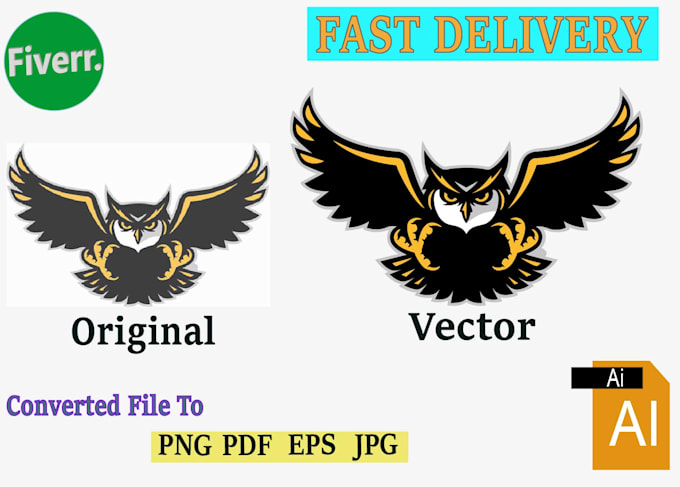 Vectorise logo, vector tracing, convert image to vector by Umaradam749 ...