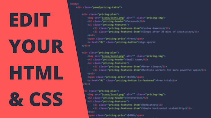 Edit your html and css file by Anwardra | Fiverr