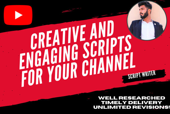 Write engaging youtube video scripts by Sfa_creations | Fiverr Write engaging youtube video scripts by Sfa_creations | Fiverr