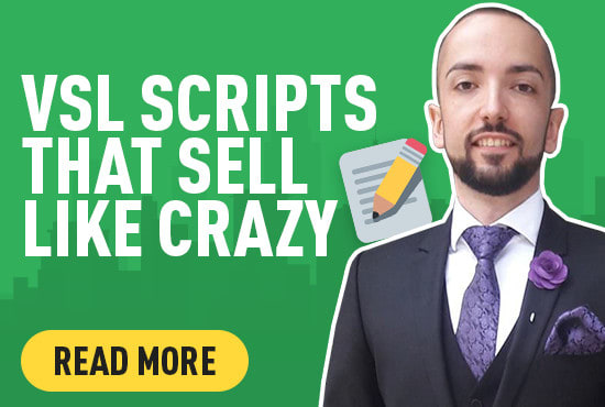 Write a captivating vsl script that sells like crazy by Genesisbio | Fiverr Write a captivating vsl script that sells like crazy by Genesisbio | Fiverr