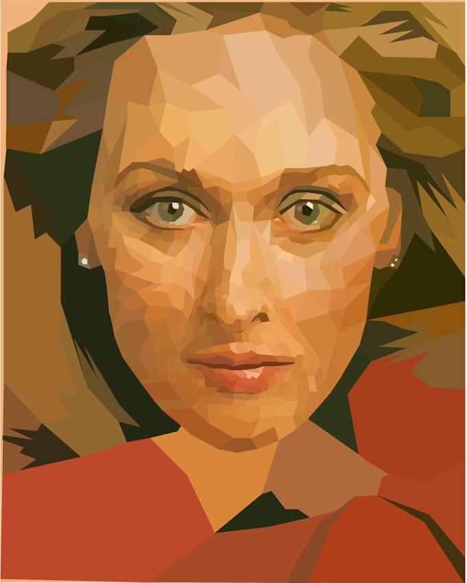 Draw low poly portrait from your photo by Farhanarshad131 | Fiverr