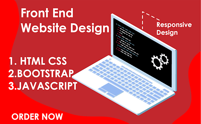 Be your front end developer with html css bootstrap javascript by ...