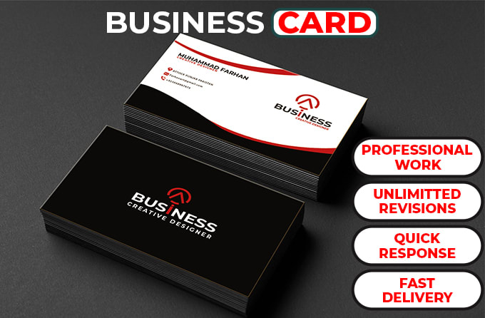 Professional card design for you by Mfarhanart | Fiverr
