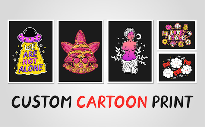 Create custom illustration in cartoon style by Slavkokahovsky | Fiverr