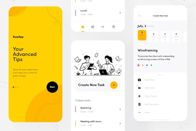 Create userfriendly and attractive ui design for mobile app by ...