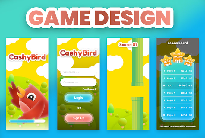 Design 2d mobile game by Iammsohaib | Fiverr