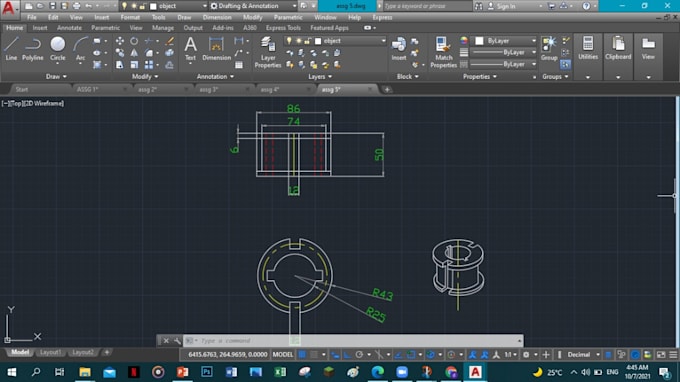 Design autocad 2d drawings by Darkabyss2020 | Fiverr