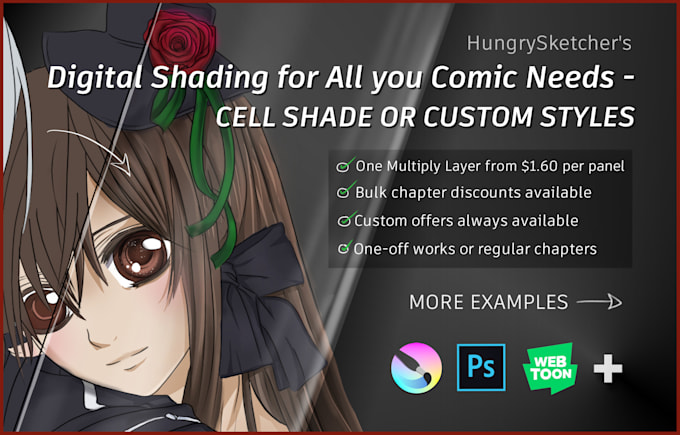 Shade your comic or webtoon in any shading style you want by ...