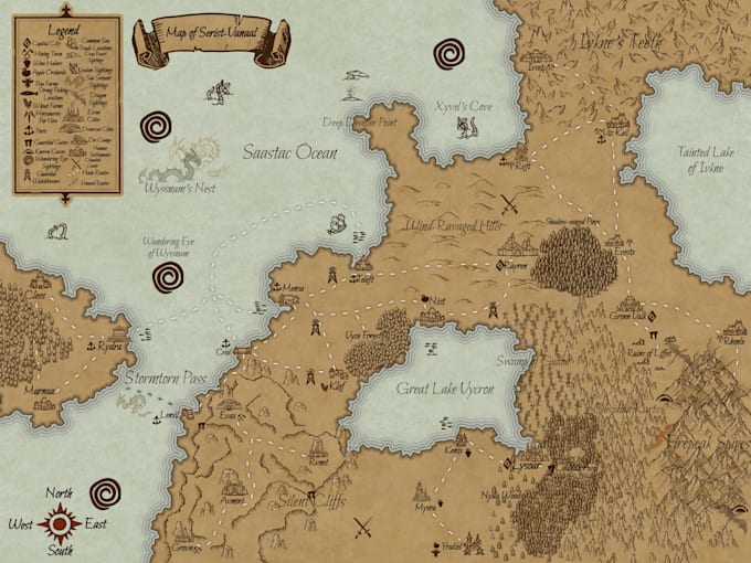 Create custom world maps for your fantasy game or novel by Cloudcrow ...