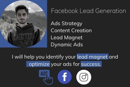 Setup facebook and instagram ads for lead generation and sales by ...