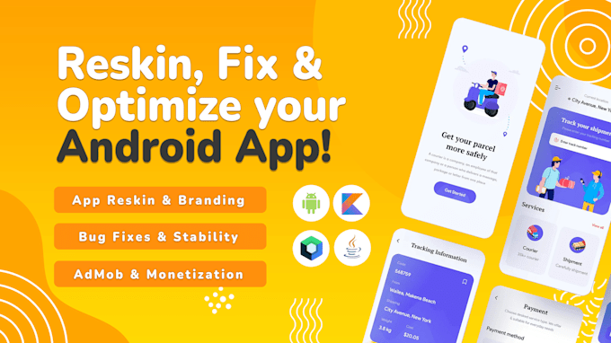 Improve, reskin, and fix bugs in your android app by Farhan_bhattee ...