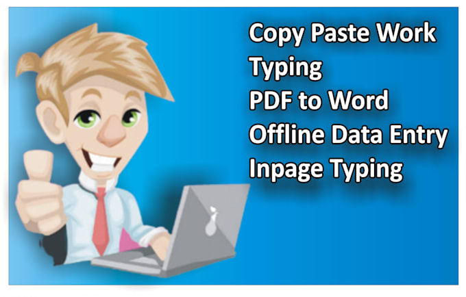 Do typing in word excel and inpage by Malikcomputer88 | Fiverr