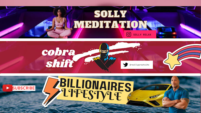 Design professional minimalist youtube art banner by Tonysnyper | Fiverr