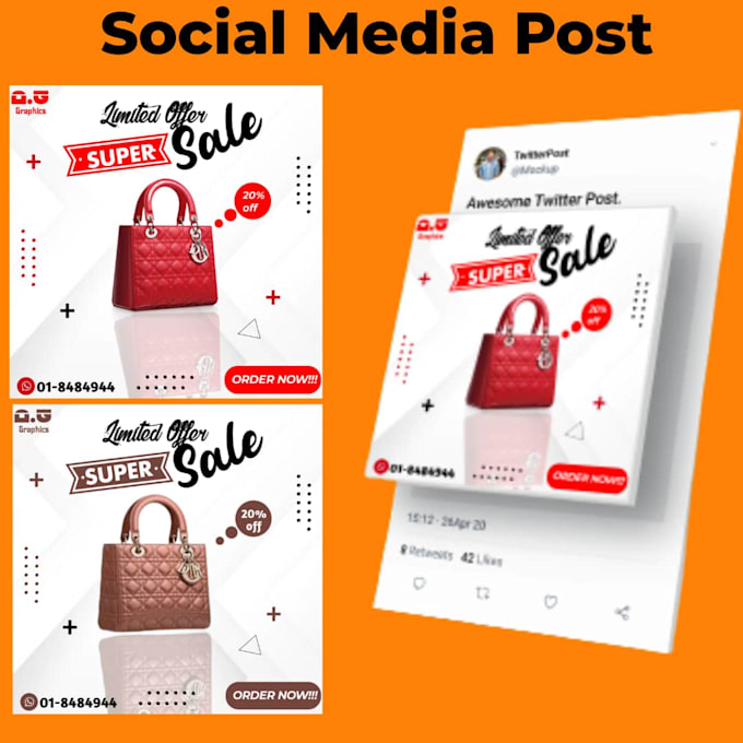 Design unique and clickbait social media post for your brand by ...