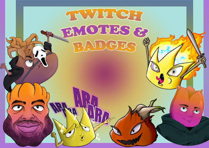 Make amazing emotes and badges for your stream by Anheloo | Fiverr