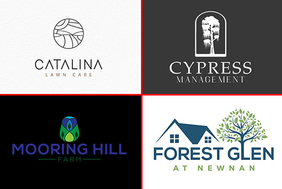 Create executioner hand drawn tree logo with my own innovative ...