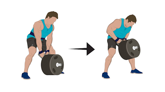 Draw exercise yoga workout 2 steps 24hrs illustration by Vector__space ...