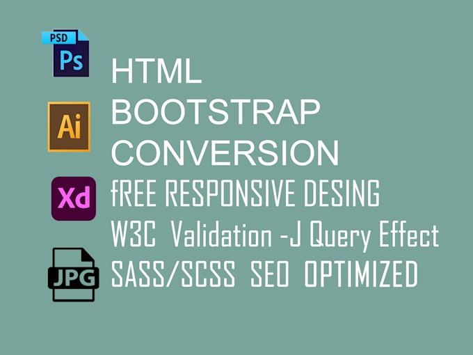 Convert psd to html by Shahzaibgulzar7 | Fiverr