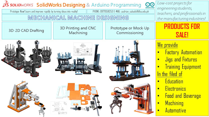 Make machine designs using solidworks by Audriansabado | Fiverr