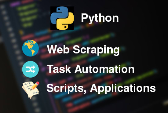 Do web scraping, task automation, python code by Mech_code | Fiverr