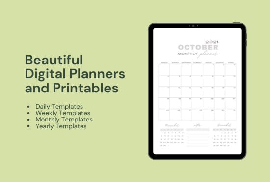 Design beautiful digital planners for you by Margalc | Fiverr