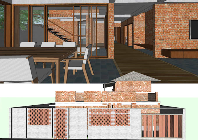 Transform your 2d drawings into 3d models on sketchup by Seiam_ahmed ...