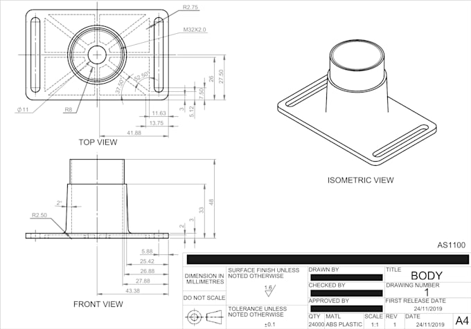 Create engineering drawings following as1100 by Dan_ng | Fiverr